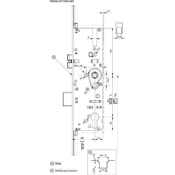 Vícebodový zámek MACO G-TS - 4lock