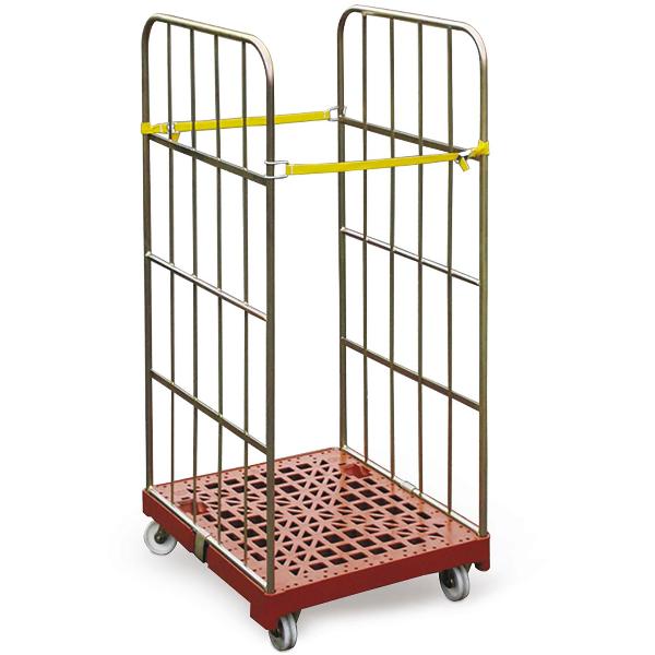 Rollcontainer verzinkt 720 x 810 x 1450 mm Nutzlast 500 kg