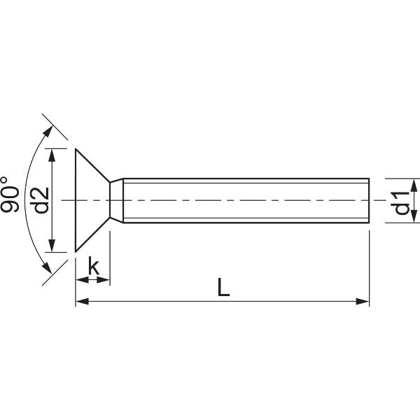 DIN965A / Ähnlich ISO 7046-2.