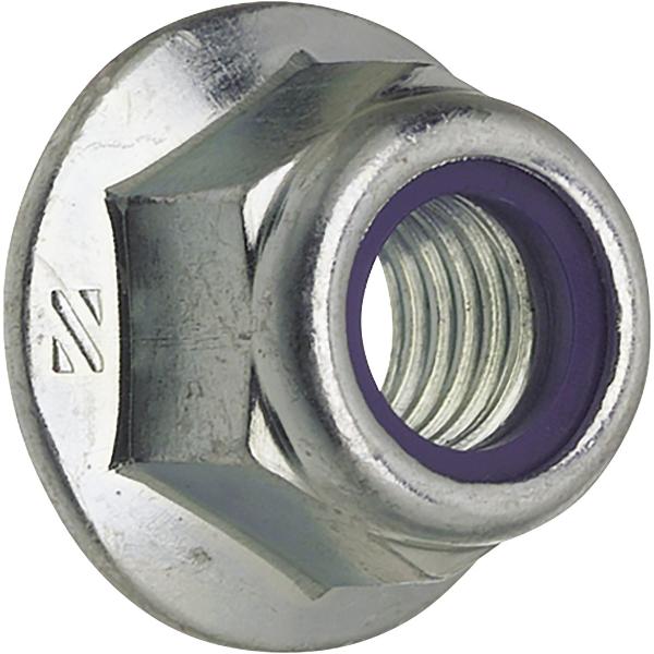 EN1663/ 8 M 8 verzinkt Sechskantmutter m. Flansch u. Polyamideinlage ...