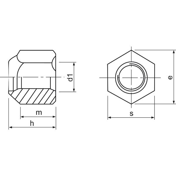 DIN982/ 8 M12 pocinčana kontra navrtka, visoki oblik, sa umetkom od ...