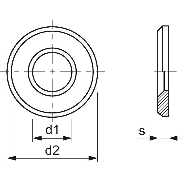 DIN6916 C45 M16 verzinkt HV-Scheibe