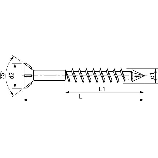 SPAX-M Senkkopf 3.5x 50 Teilgewinde Torx 15 Wirox-Silber