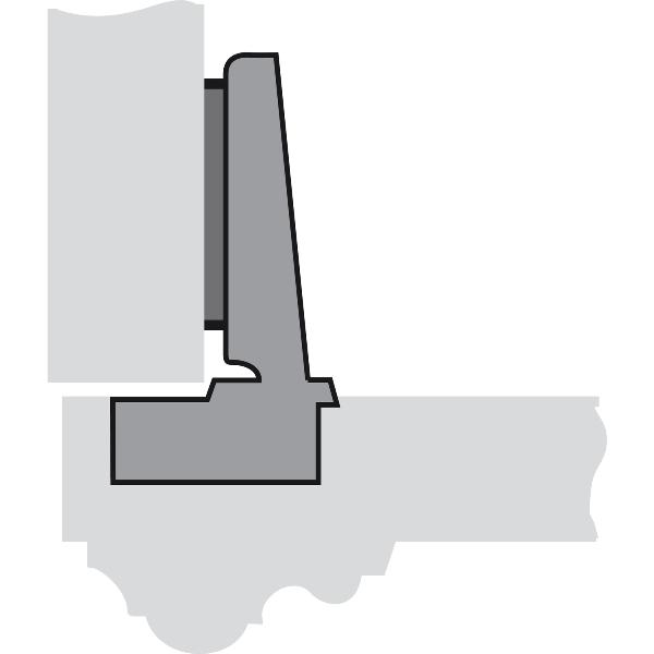 HETTICH INTERMAT 9935 TH 52 Dicktürscharnier aufliegend, ÖW 95°