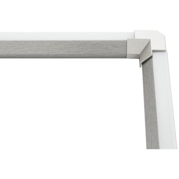 Coltare interioare pentru profil banda LED aplicat Nubio nichelat mat