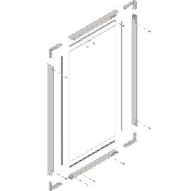 Coltare ANKOR pentru profil rama sticla aluminiu