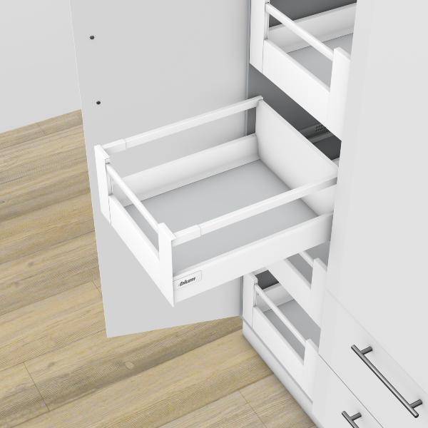 BLUM TANDEMBOX antaro BLUMOTION set D-reling s prič. fronte; 30kg ND 400, bijeli