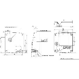 Pfandschloss Safe-O-Mat twin coin, links, Kunststoff grau