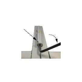 Federband, Bandhöhe 165mm, ø 22 mm, Stahl blank mit Messingring