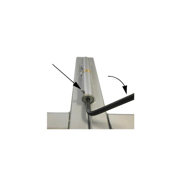 Federband, Bandhöhe 165mm, ø 22 mm, Stahl blank mit Messingring