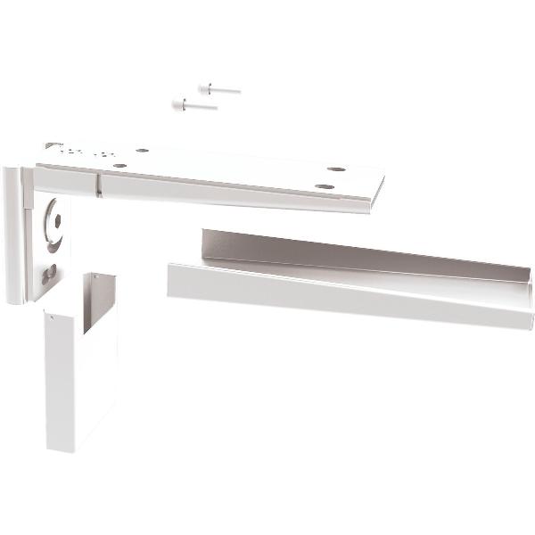 PEKA nosač drvene police Pecasa, čelični lim fine strukture bijeli