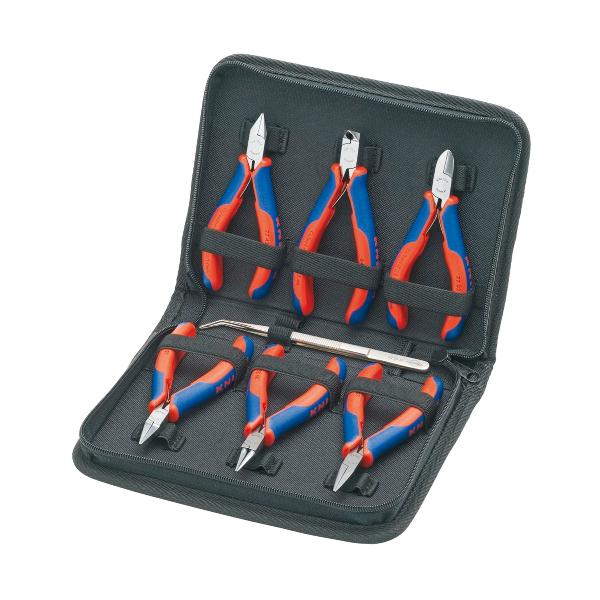 KNIPEX Elektonik-Zangen Set im Etui 7-teilig