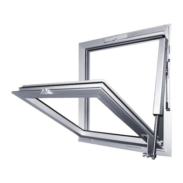 GEZE RWA 100 NT mit E250NT, Hub 300 mm, Aluminium silber eloxiert