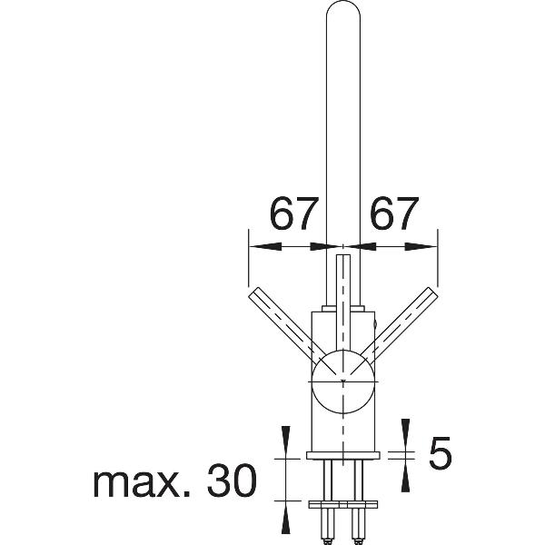 BLANCO Küchenarmatur Mida 526649 druckfest Schwarz matt