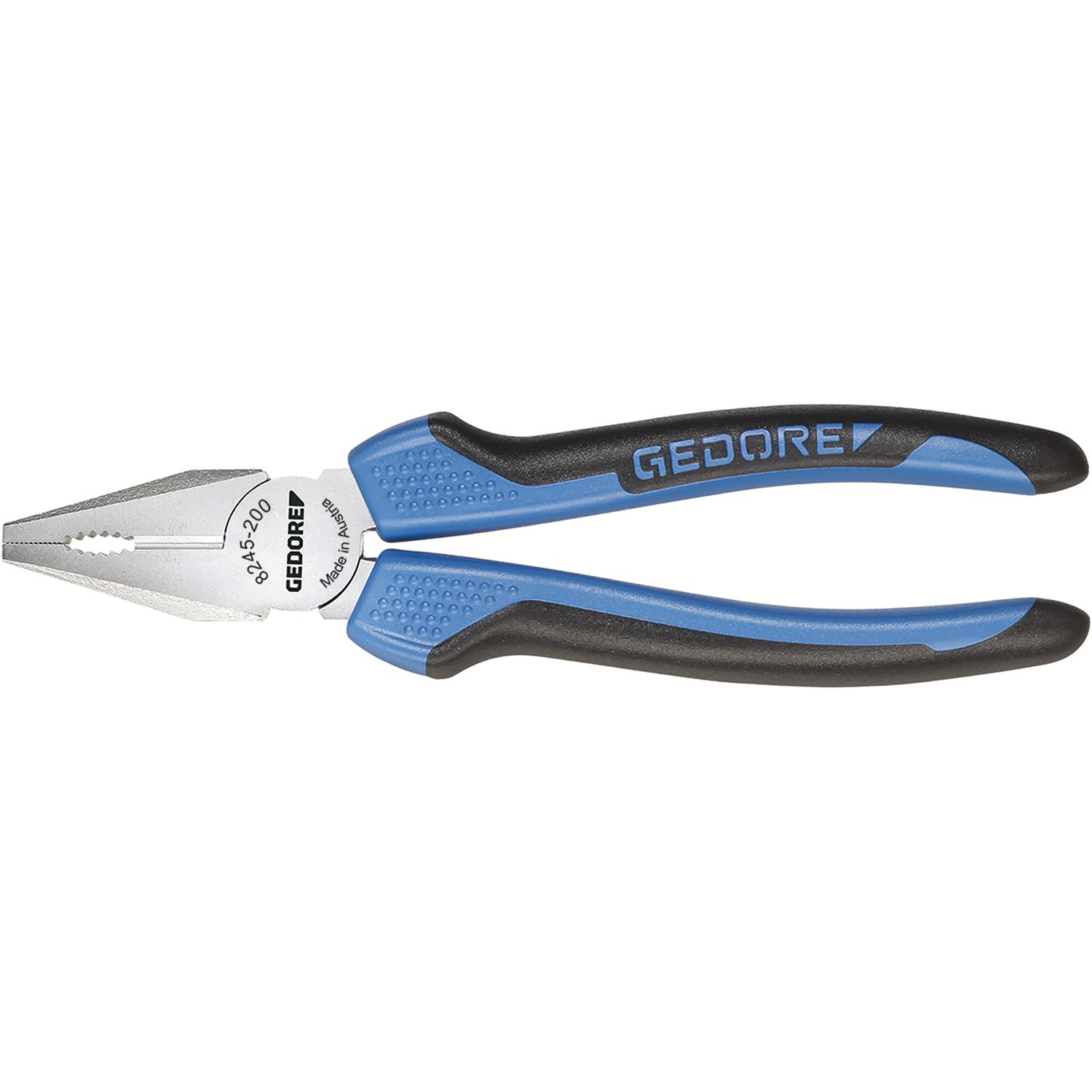 GEDORE Kombizange 8245-200 JC DIN 5746 2K-Griff Länge 200 mm