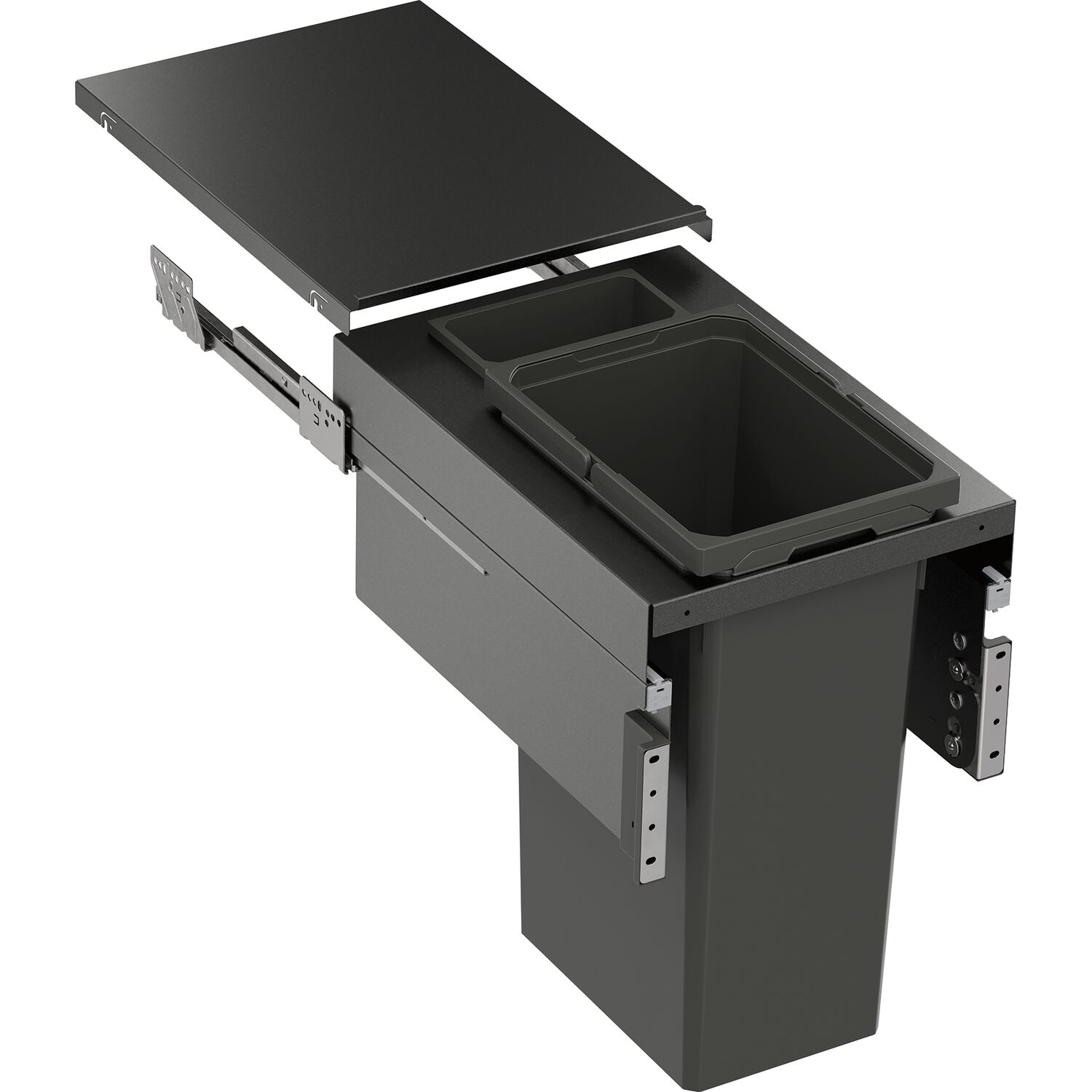 Sistem colectare deseuri VS ENVI Space XX Pro, LC 400 mm, gri lava